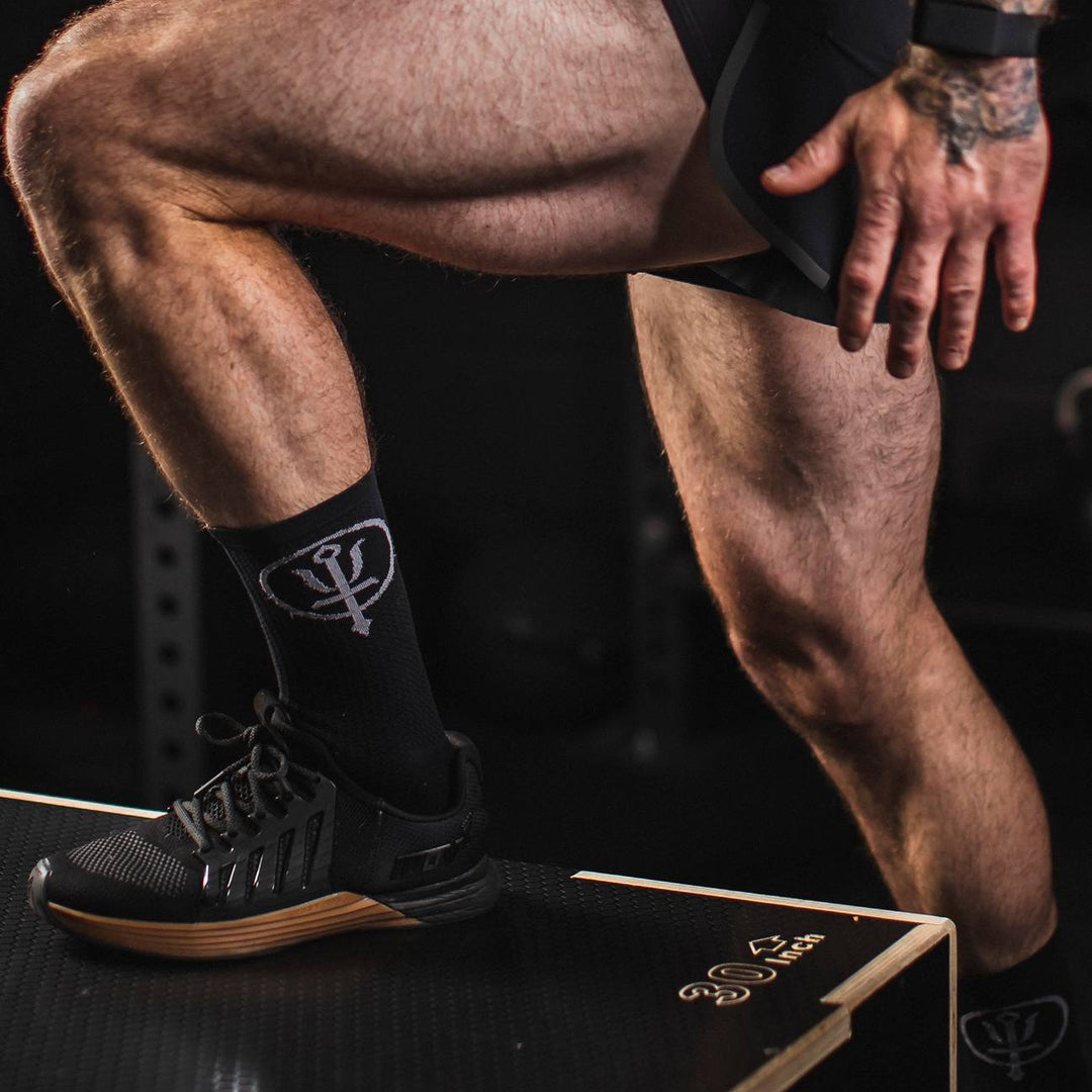 TECHNICAL CREW SOCK | Black High Performance Technical Sports Socks ...