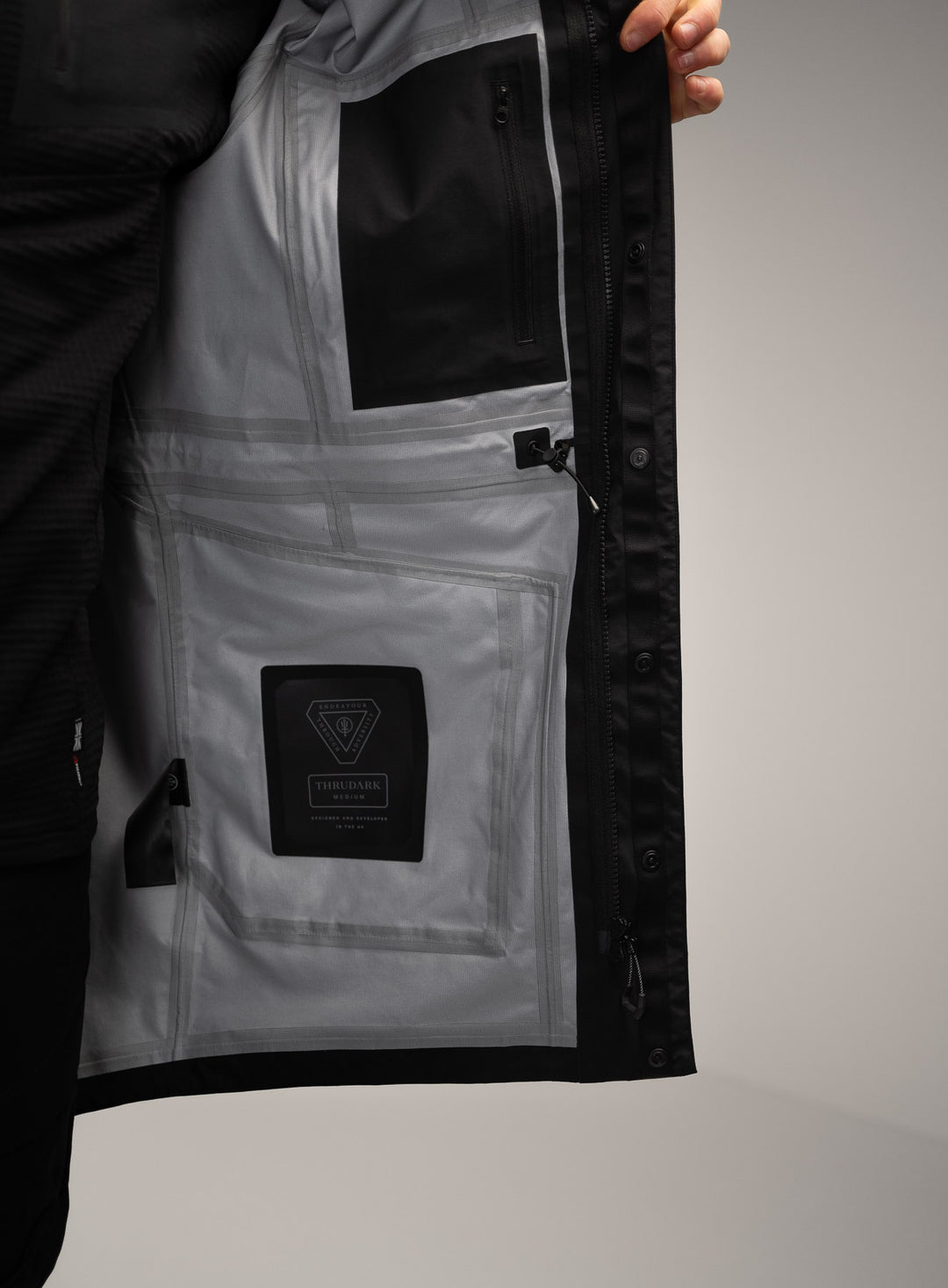 Renegade Parka | 3 Layer Waterproof Black Parka Jacket | ThruDark