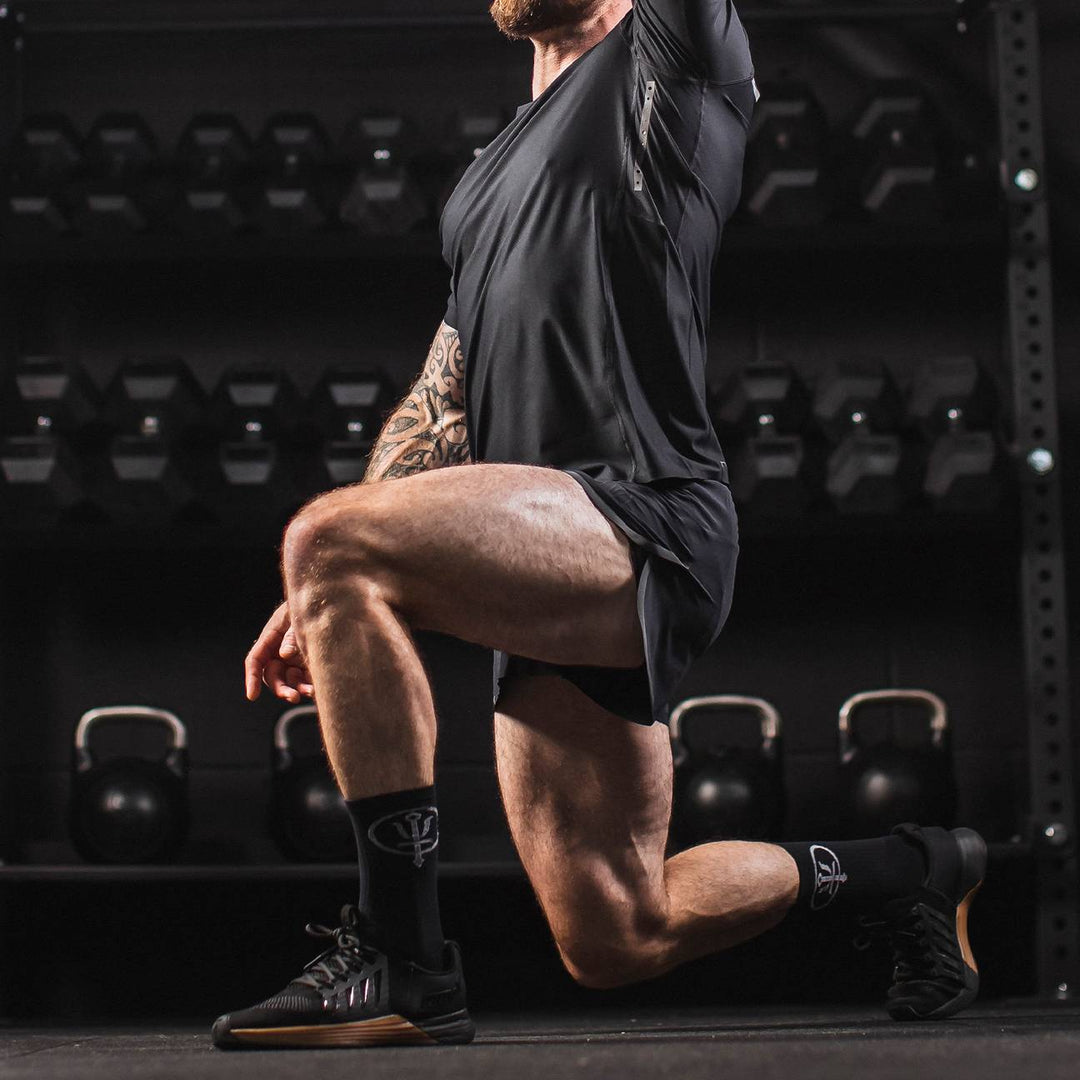TECHNICAL CREW SOCK | Black High Performance Technical Sports Socks ...