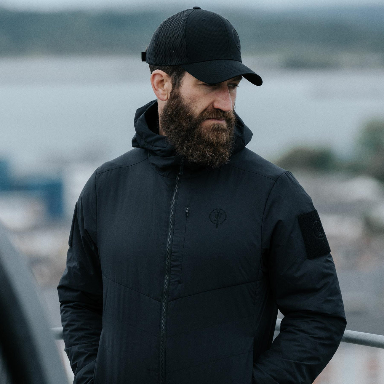 Wraith Hooded Jacket | Green Lightweight Soft Shell | ThruDark