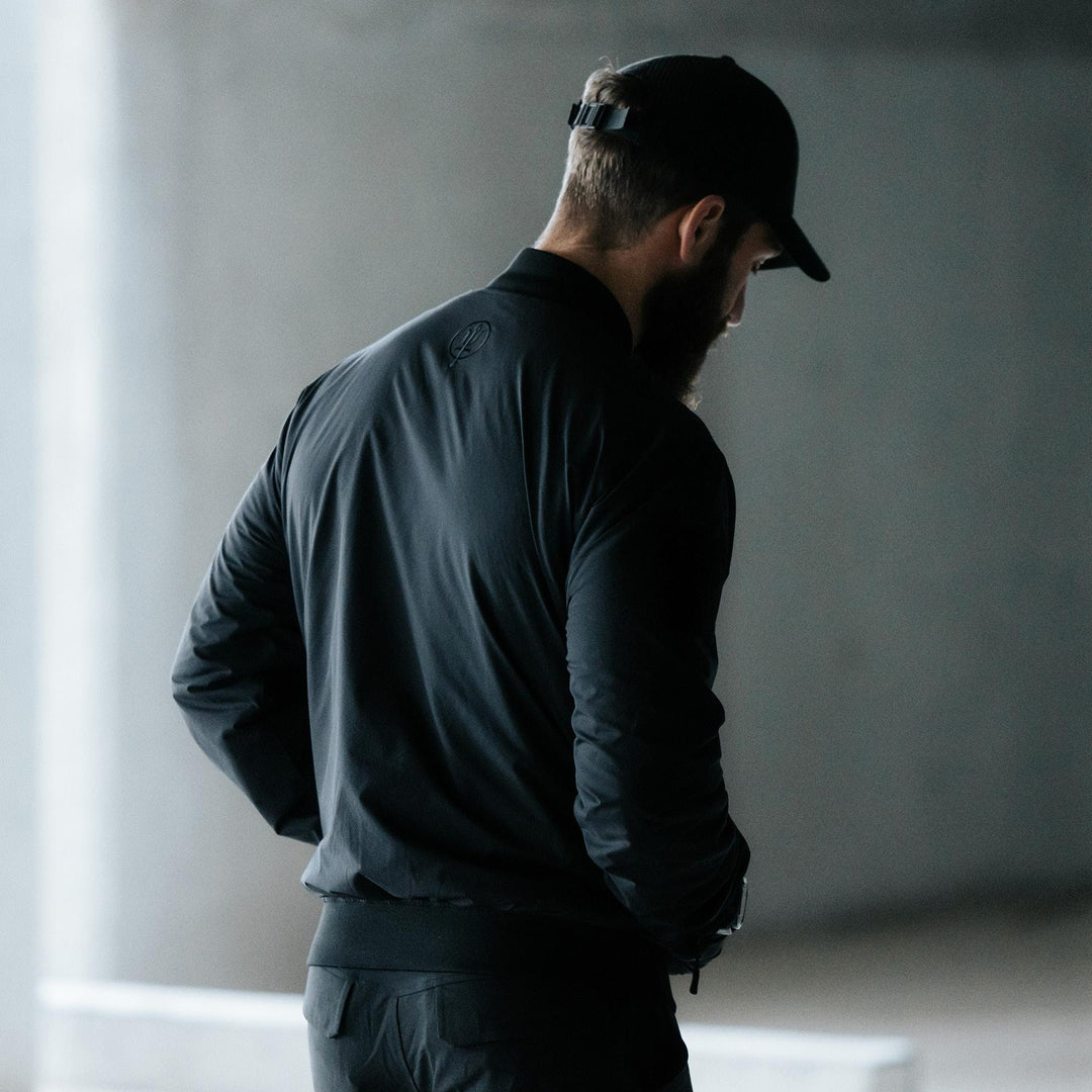 Wraith Bomber Jacket | Black Lightweight Soft Shell | ThruDark