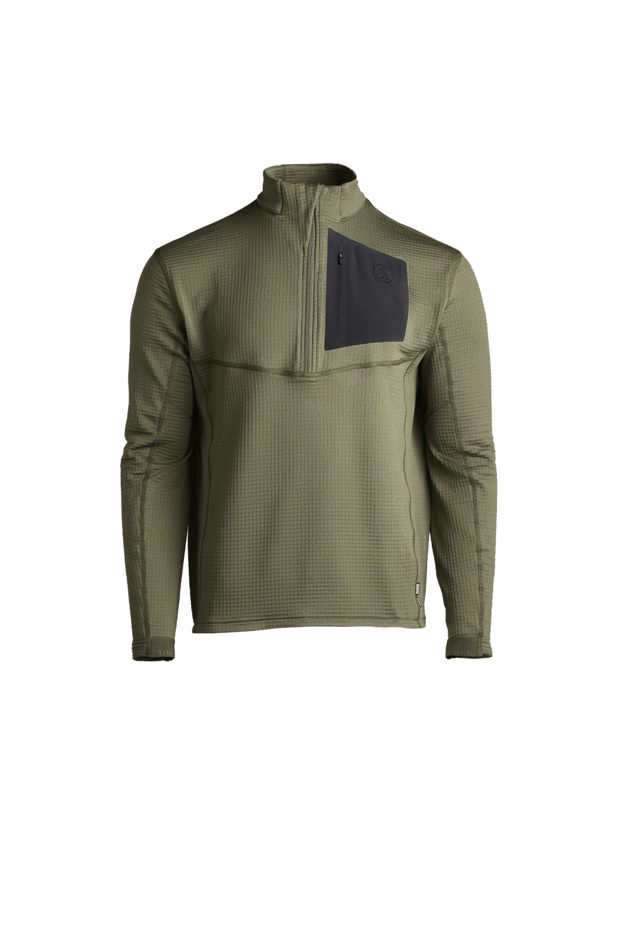 Siege Tech Fleece Half Zip | Green Insulated Mid Layer | ThruDark
