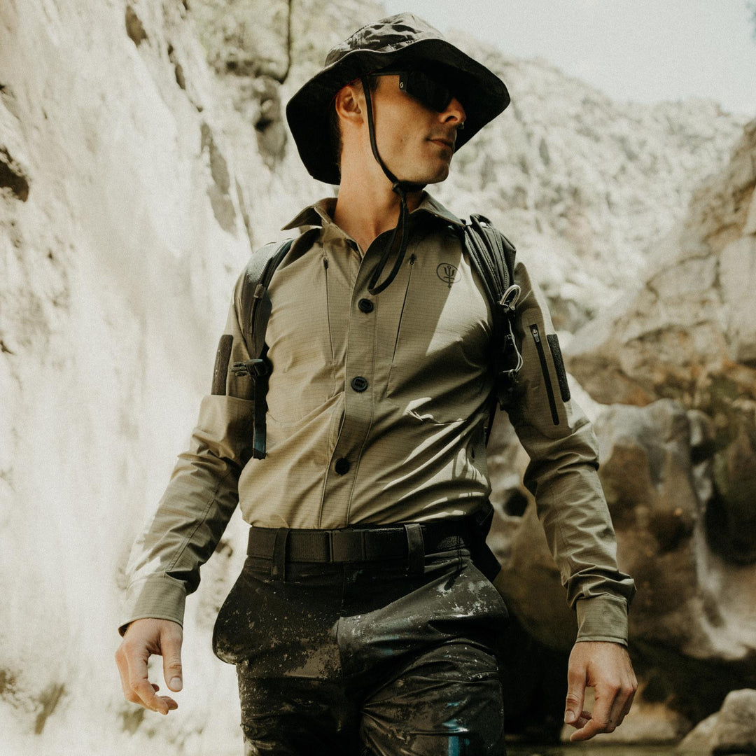 Oryon Carbon Shirt | Premium Green Desert Shirt | ThruDark