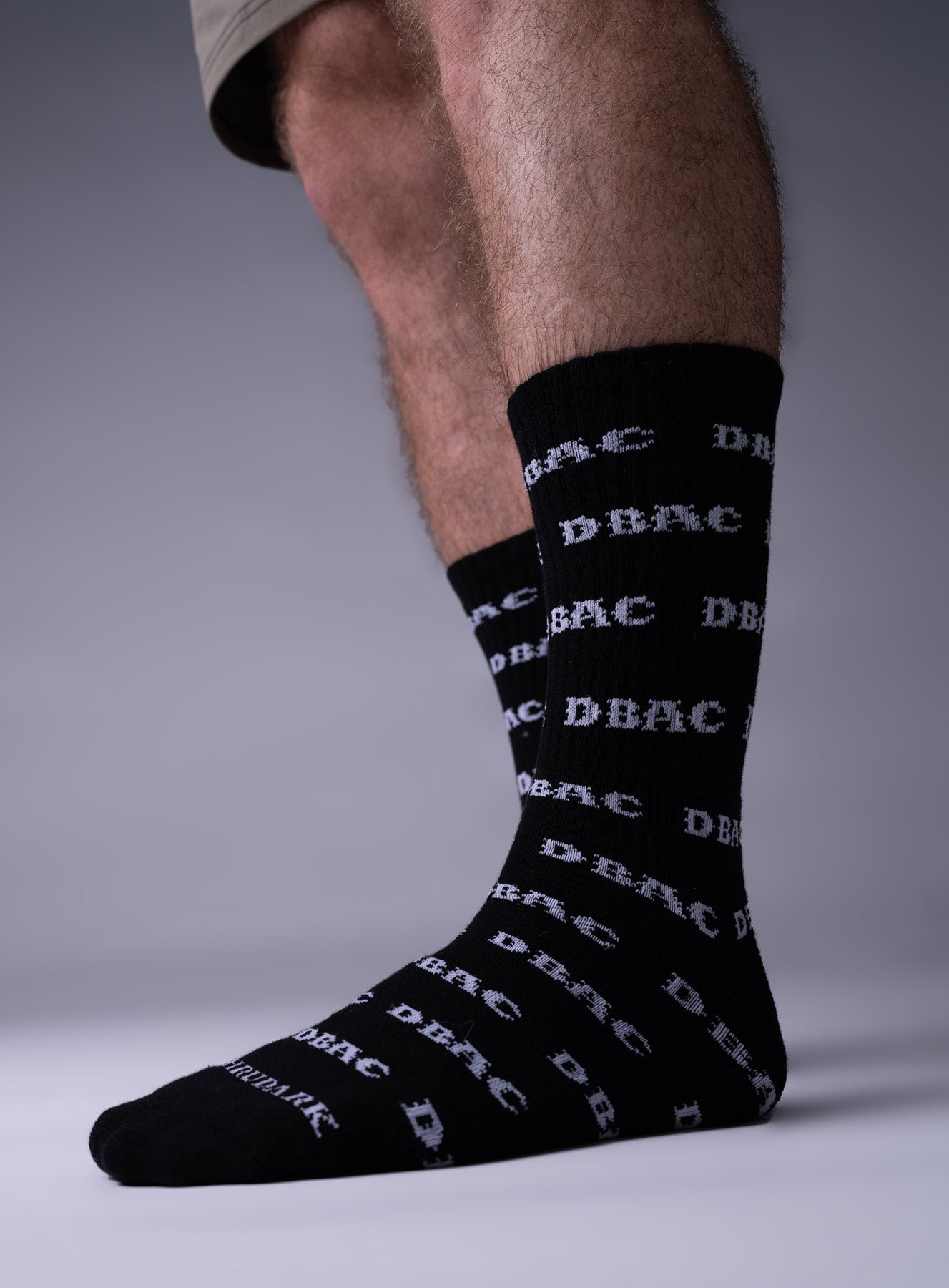 DBAC Crew Socks | Black Crew Sports Socks | ThruDark