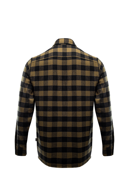 Flannel Shirt | Olive Green Check Shirt | ThruDark Premium Outerwear