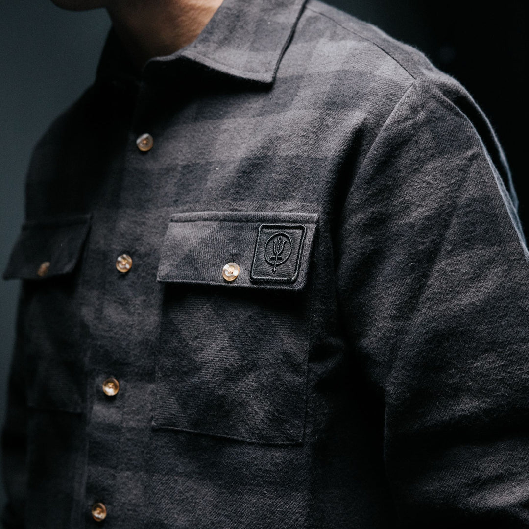 Flannel Shirt | Black Check Shirt | ThruDark Premium Outerwear