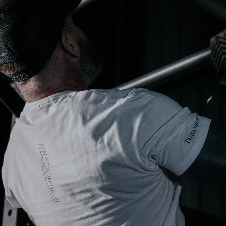 Force Active DriRelease® T-Shirt in White | Performance Gym Activewear – ThruDark