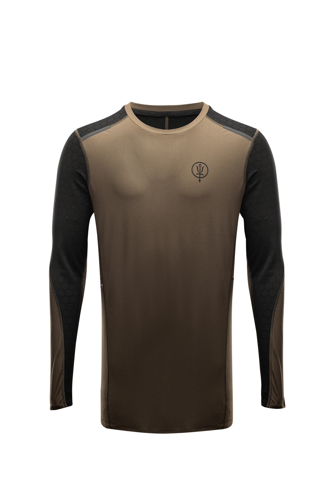 Force Velocity Long Sleeve in Khaki | Performance Activewear | Gym ...