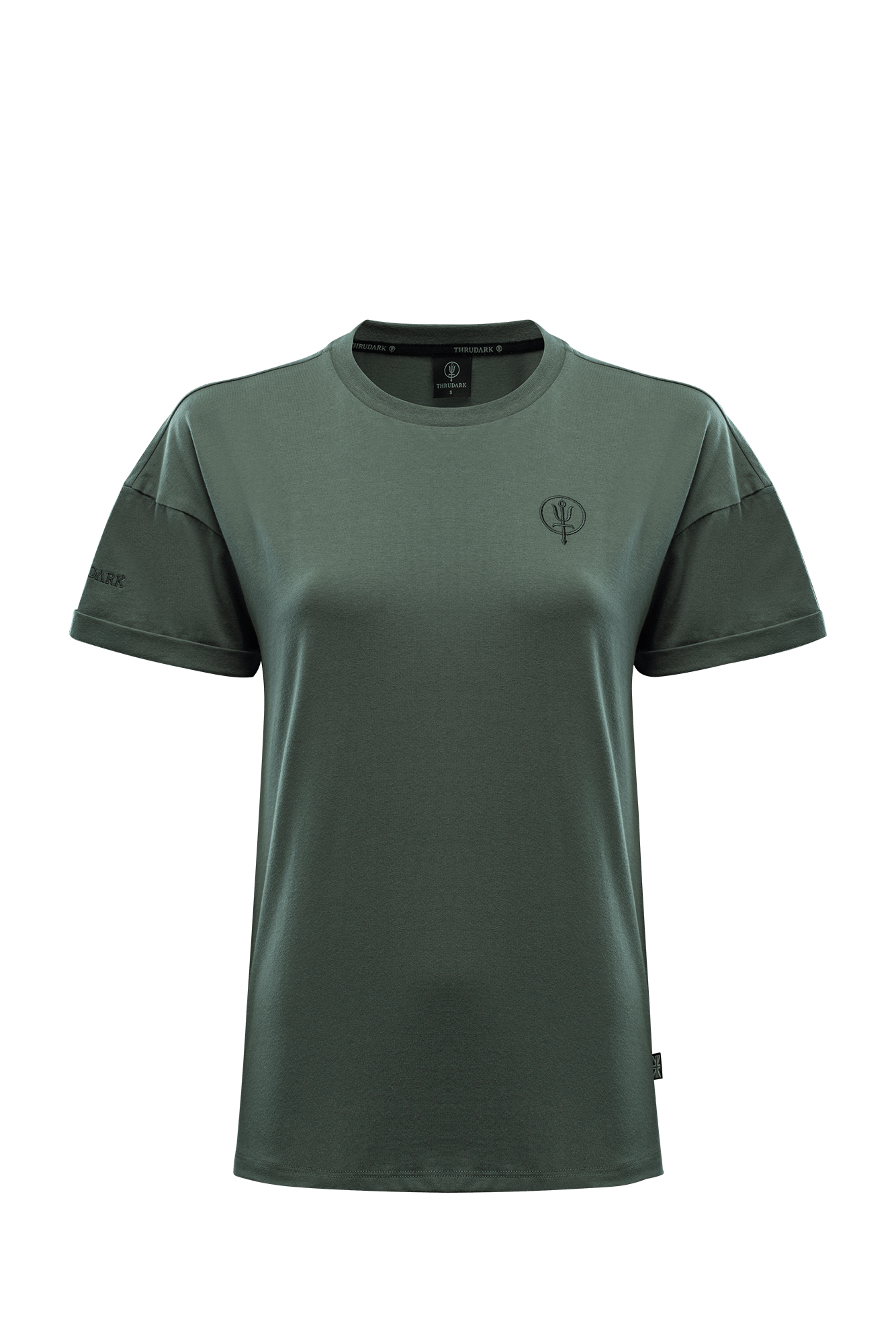 Valor T-Shirt | Women's Urban Green T-Shirt with Insignia | ThruDark