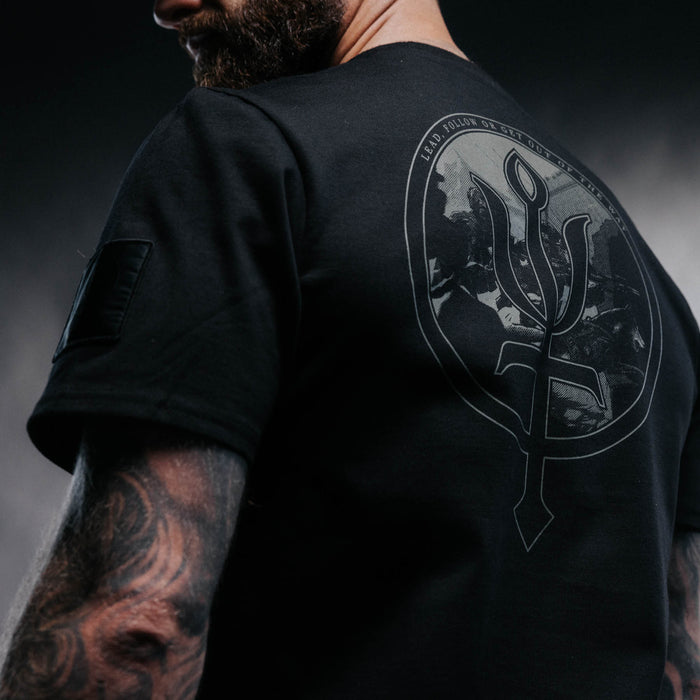 Good Breach Graphic T-Shirt | Black Premium Insignia Tee | ThruDark