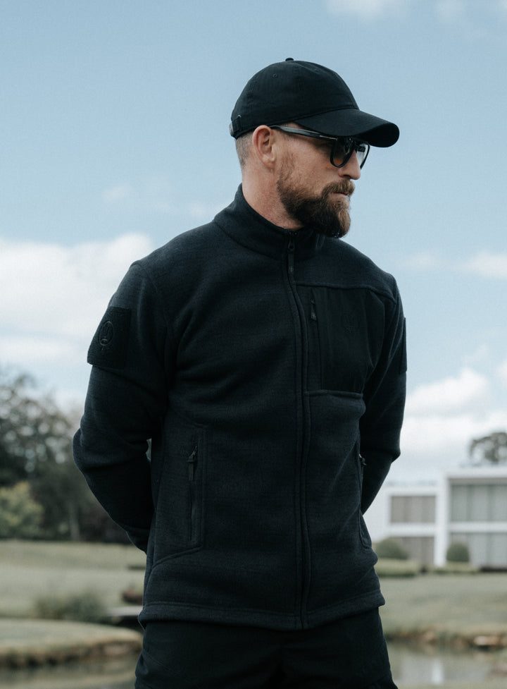 HeriTech Moorland Fleece | Brown Polartec® Zip Fleece | ThruDark