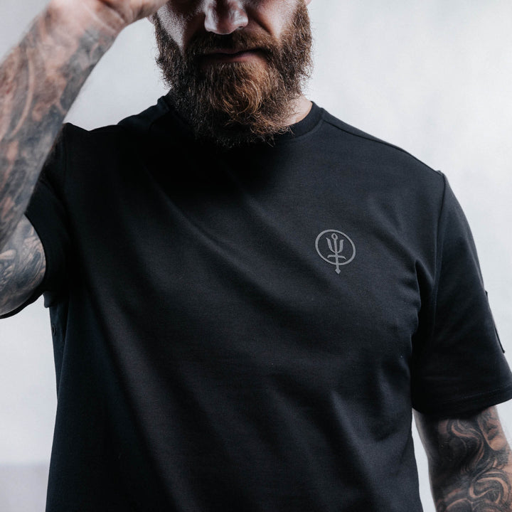 Inception Camo Graphic T-Shirt | Black Premium Insignia Tee | ThruDark