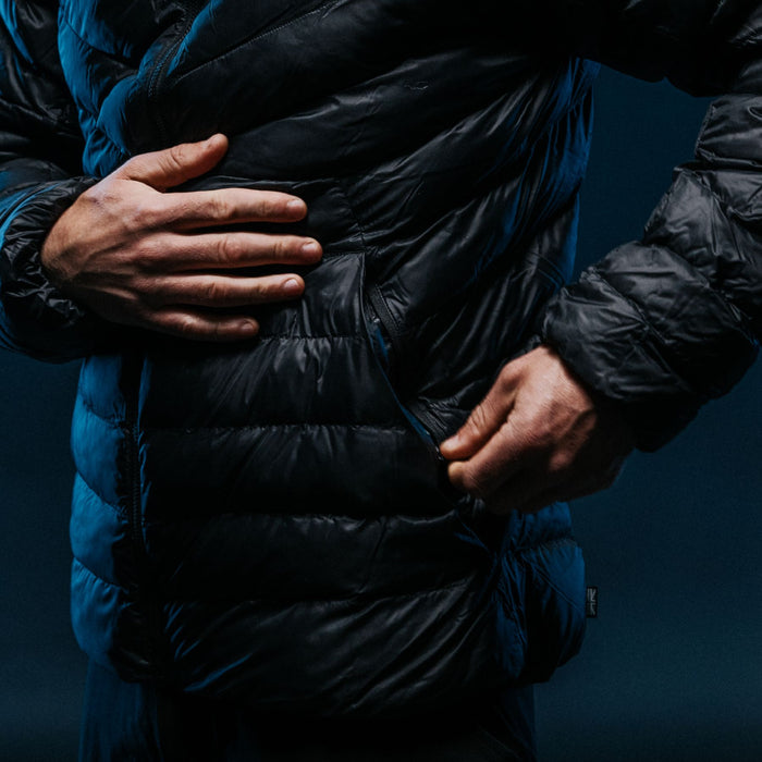 Ithax Funnel Jacket | Men's Grey Synthetic Insulation Jacket | ThruDark