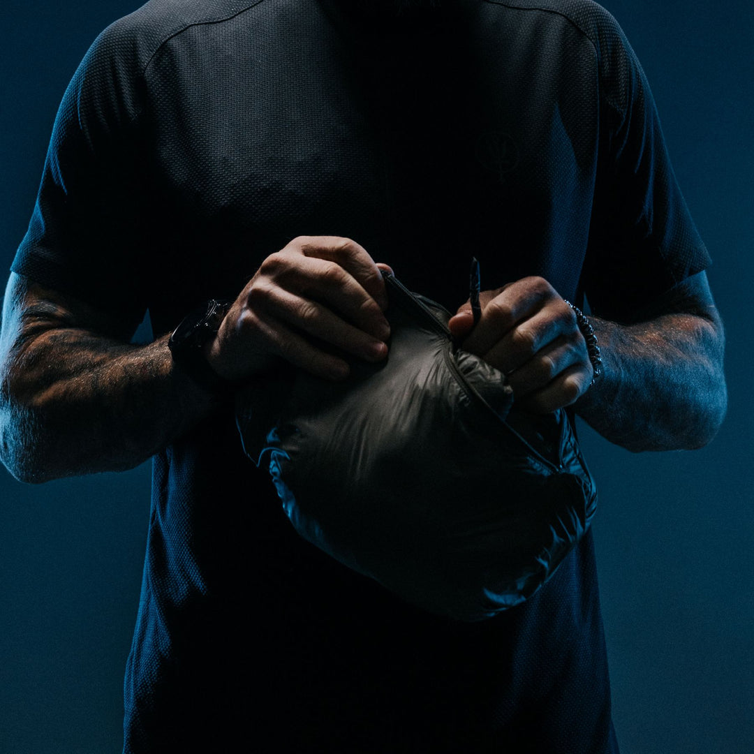 Ithax Funnel Jacket | Men's Black Synthetic Insulation Jacket | ThruDark