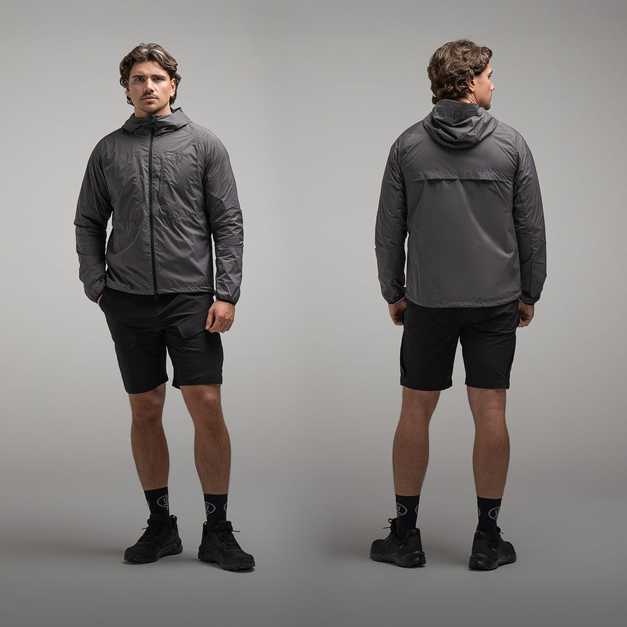 Oryon Windguard Grey Jacket | Windproof ThruDark Shell Jacket