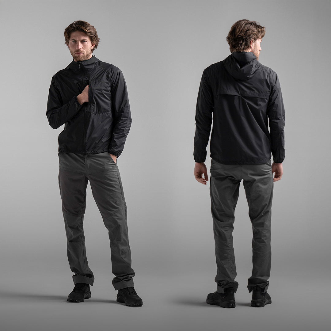Oryon Windguard Black Jacket | Windproof ThruDark Shell Jacket