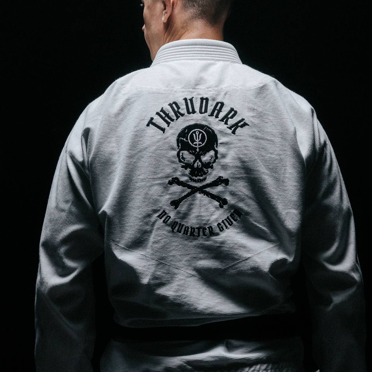 ThruDark X REORG Gi “No Quarter Given” | White Brazilian Jiu-Jitsu Gi