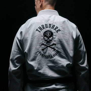 ThruDark X REORG Gi “No Quarter Given” | White Brazilian Jiu-Jitsu Gi