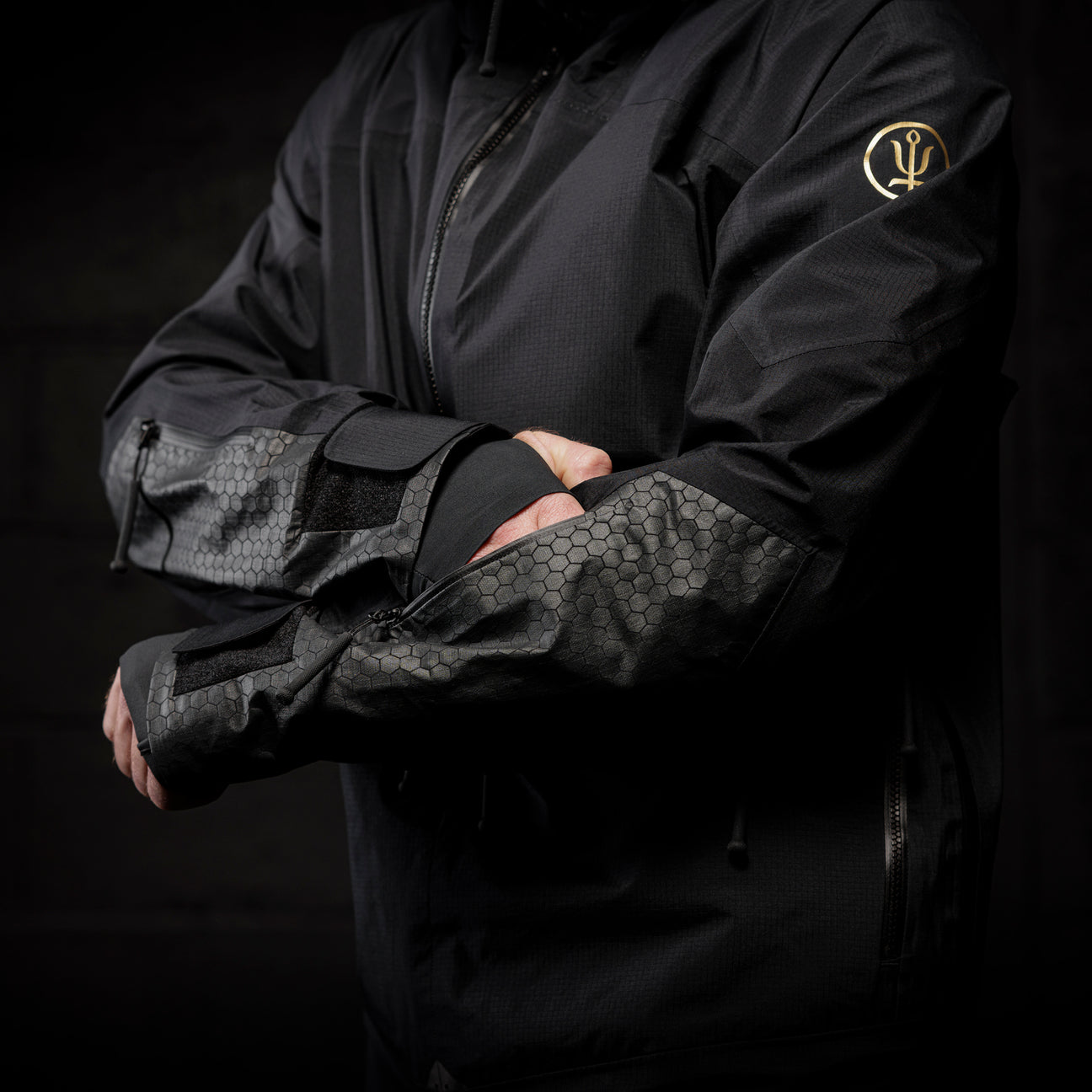 Rōnin Shuraken Half Zip Snow Jacket | Black Alpine Sports Coat – ThruDark