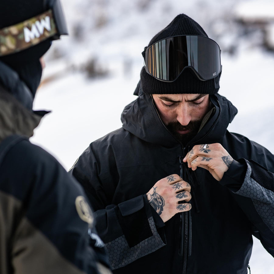 Rōnin Tanto Full Zip Snow Jacket | Rōnin Alpine Sports Coat in Black ...