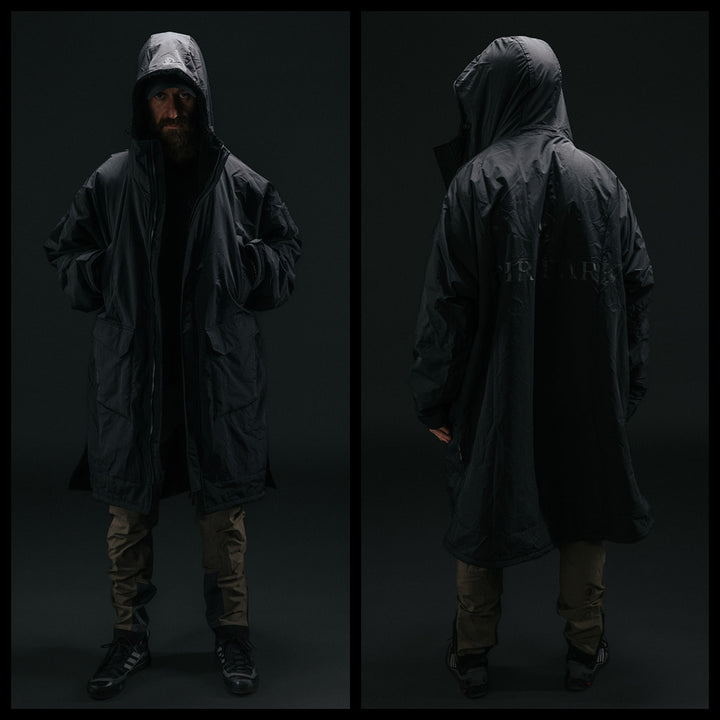 Shroud | Unisex ThruDark Black Overcoat | Cordura®