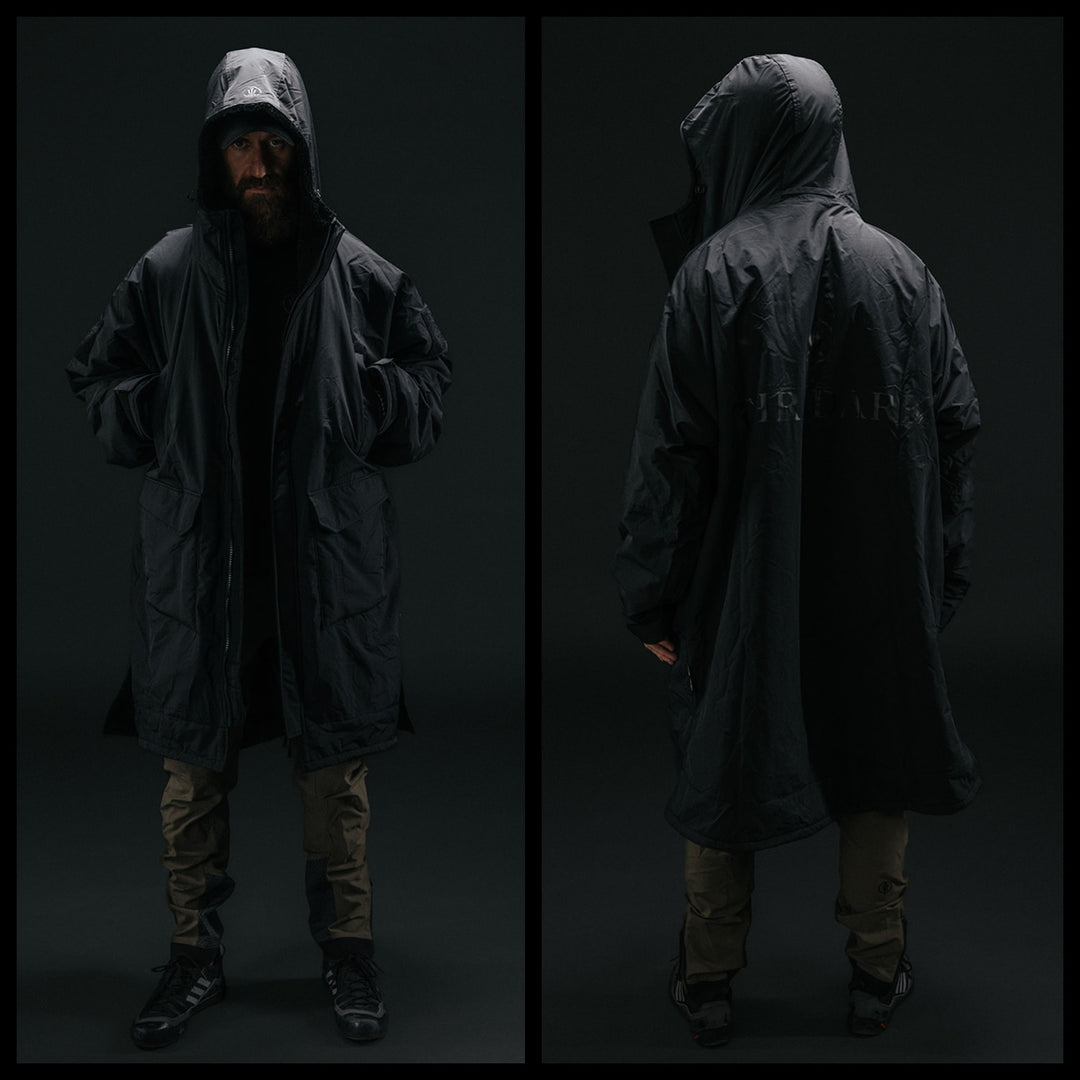 Shroud | Unisex ThruDark Black Overcoat | Cordura®