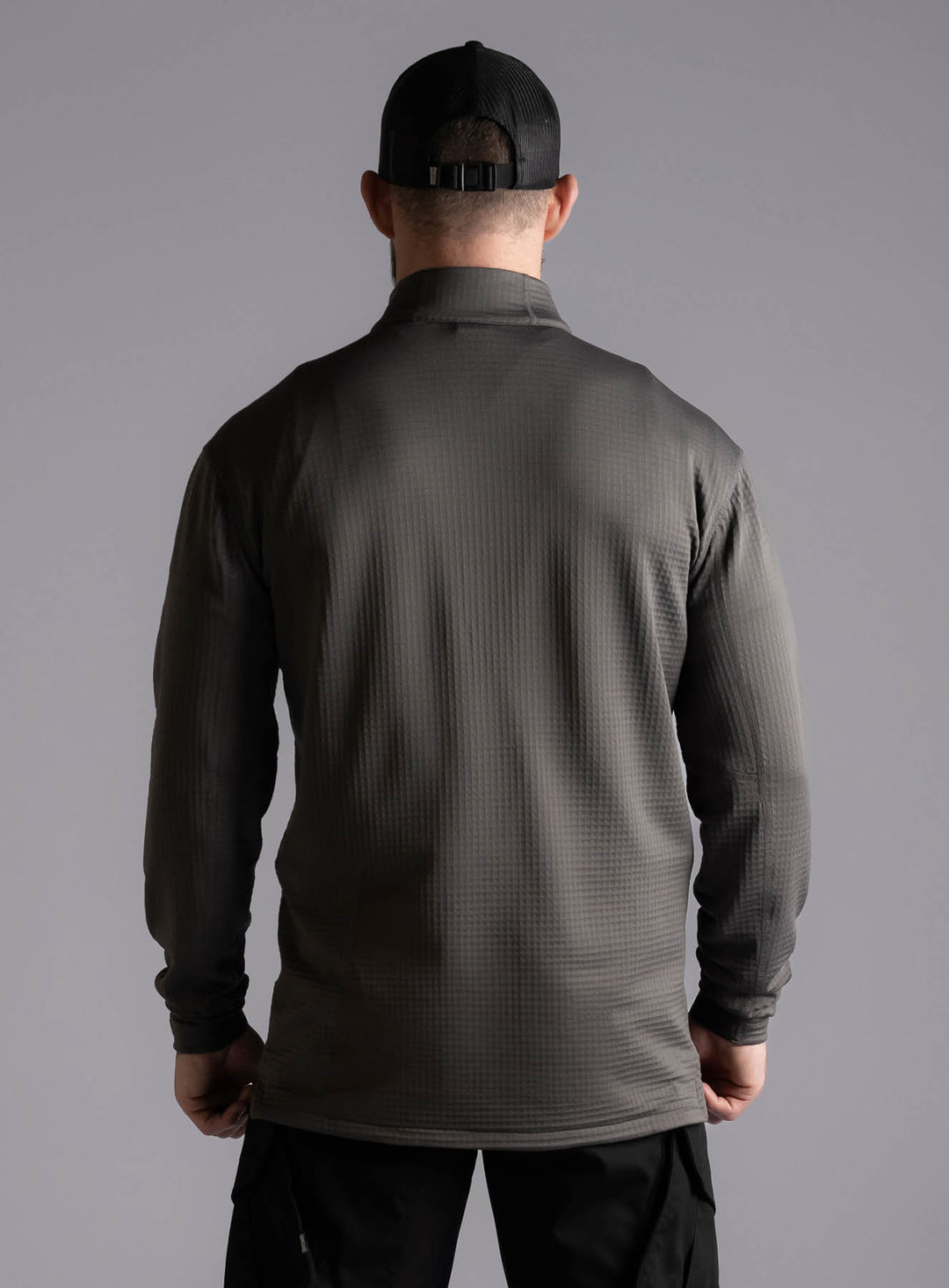 Siege Tech Fleece Half Zip | Grey Insulated Mid Layer | ThruDark