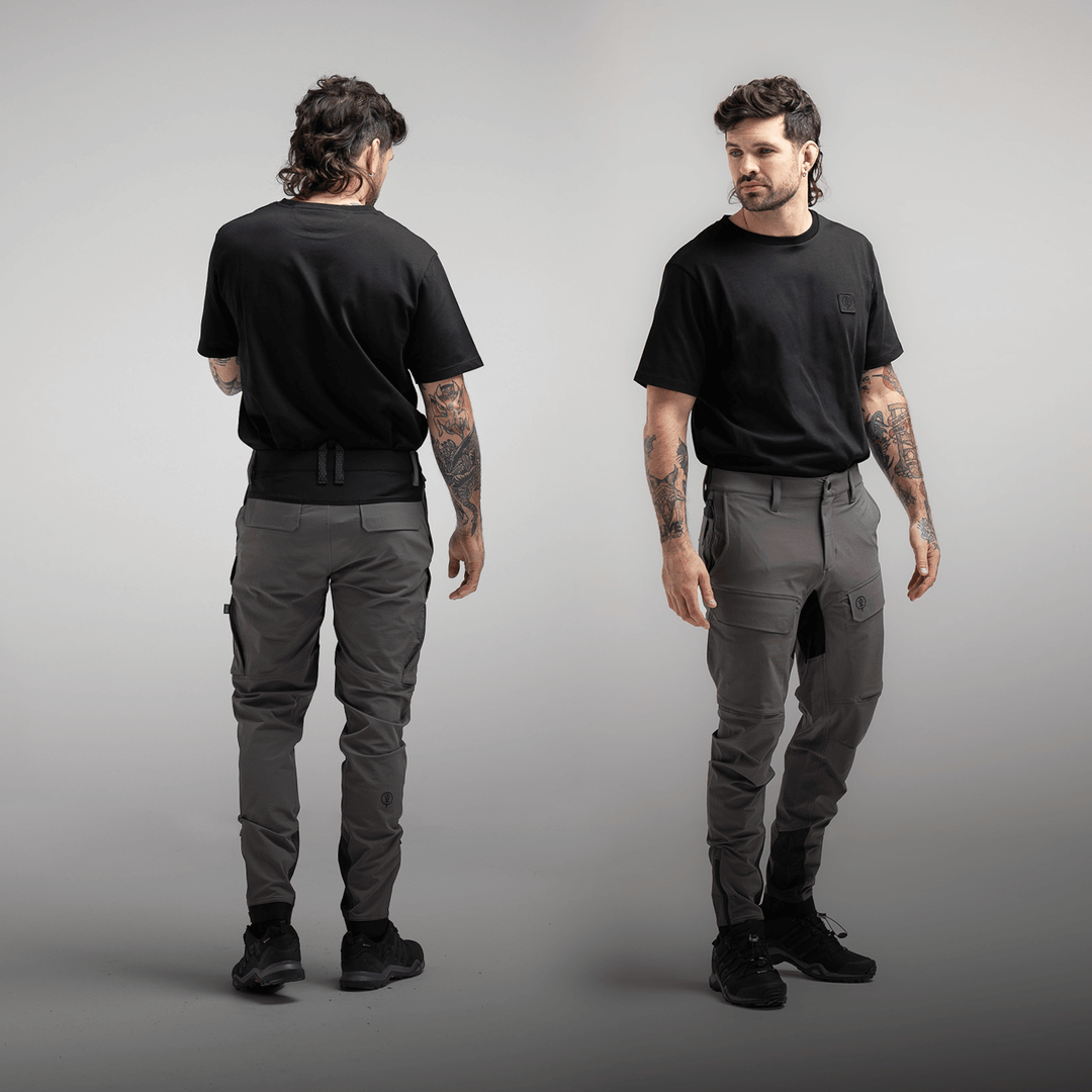 Strike Pants | Grey Tapered Utility & Technical Trousers | ThruDark