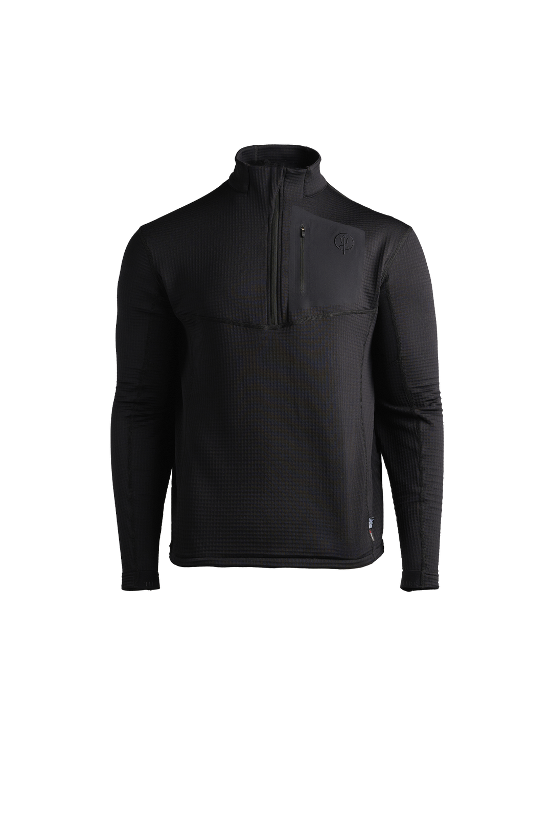 Siege Tech Fleece Half Zip | Black Insulated Mid Layer | ThruDark