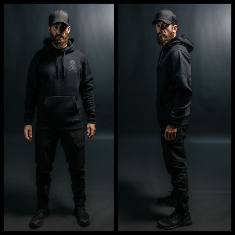 Vader Hoody Originals | Premium Black Cotton Hooded Jumper | ThruDark