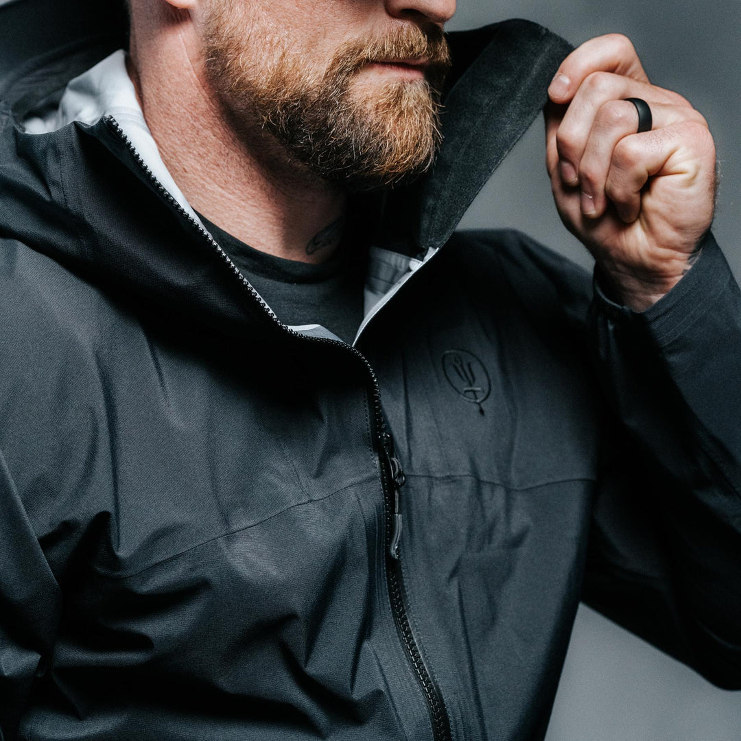 Vanguard Jacket | Black Lightweight & Waterproof Jacket | ThruDark