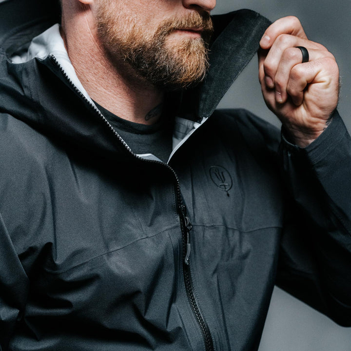 Vanguard Jacket | Black Lightweight & Waterproof Jacket | ThruDark