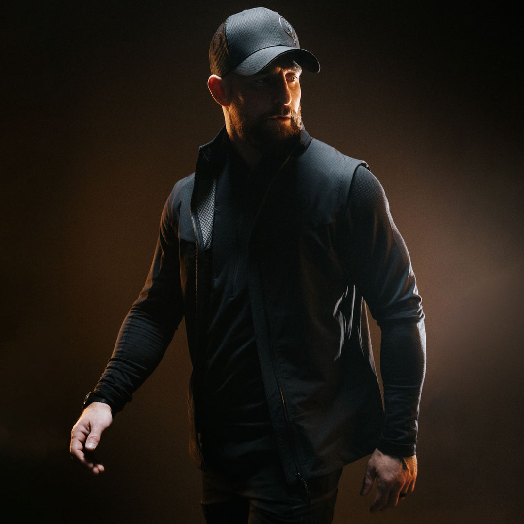 Veles Gilet | Green Soft Shell Gilet for Technical Pursuits | ThruDark