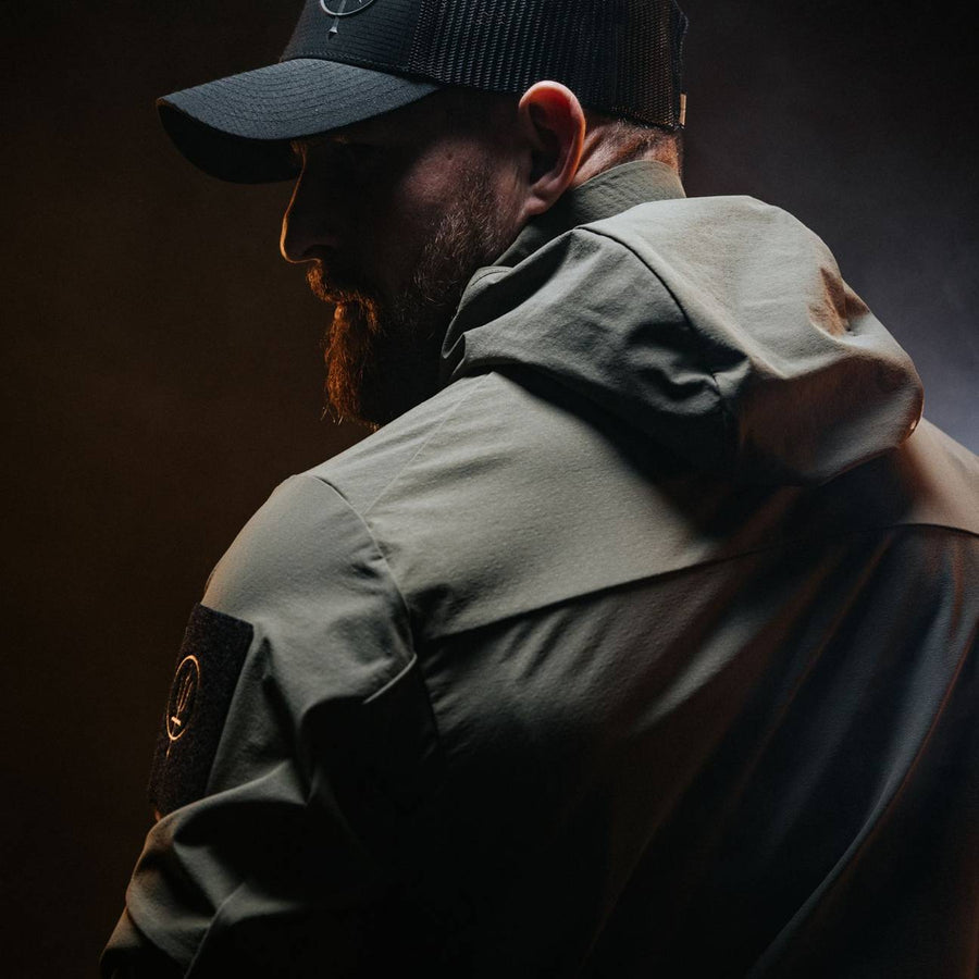 Veles Jacket | Black Soft Shell For Technical Pursuits | ThruDark
