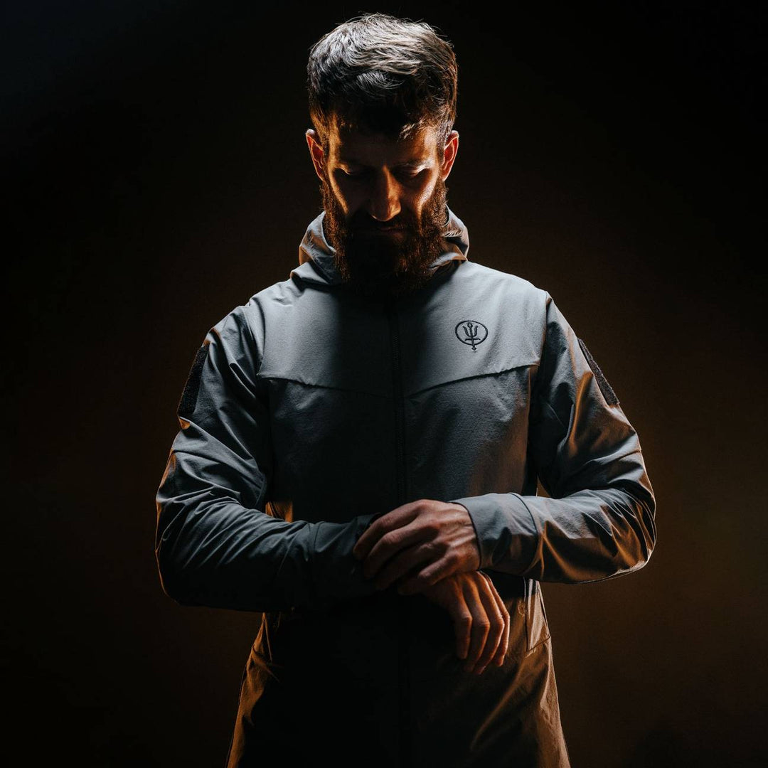 Veles Jacket | Grey Soft Shell For Technical Pursuits | ThruDark