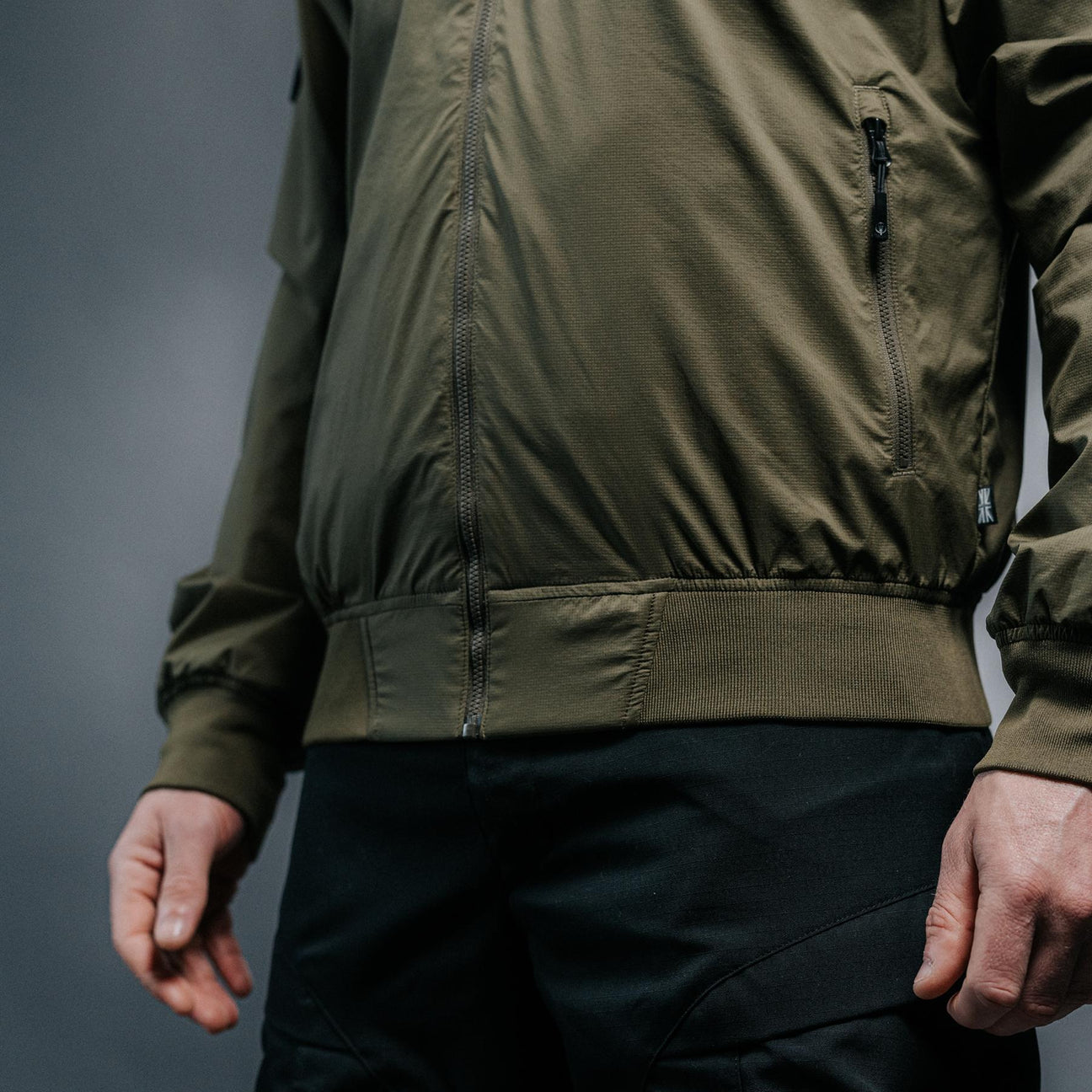Wraith Bomber Jacket | Green Lightweight Soft Shell | ThruDark