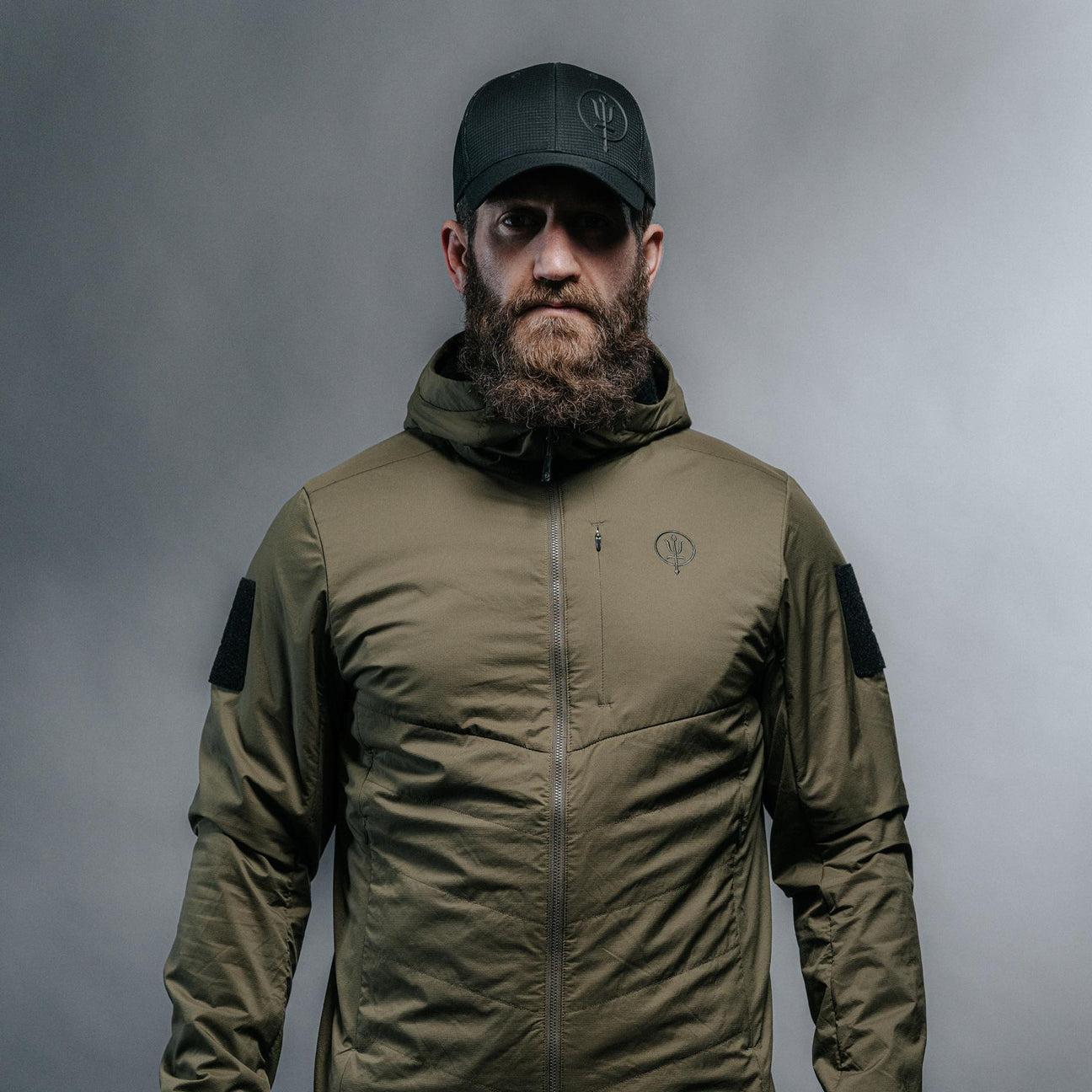 Wraith Hooded Jacket | Black Lightweight Soft Shell | ThruDark