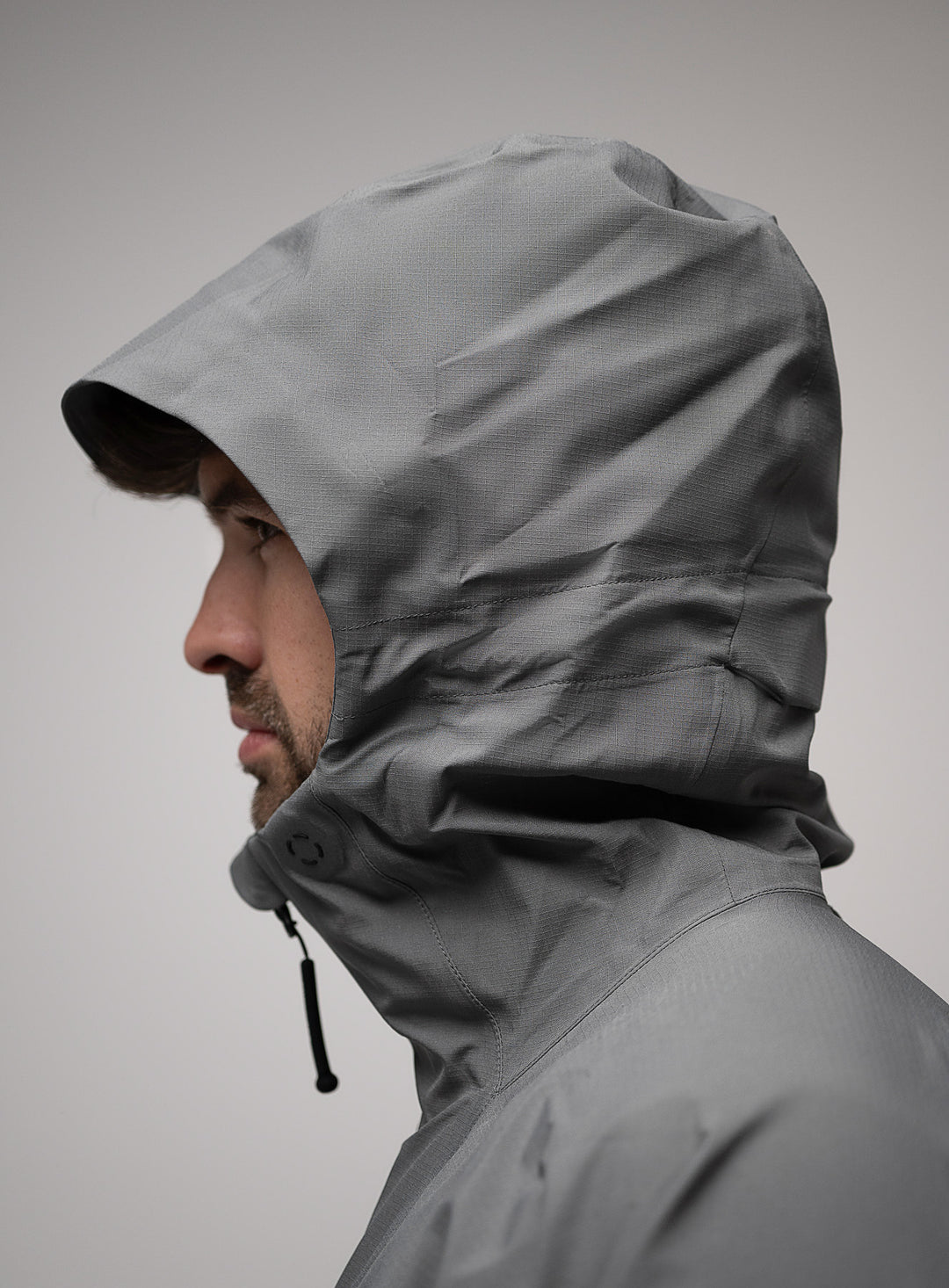 Aigis Jacket | Grey Waterproof Hiking & Mountaineering Hard Shell ...