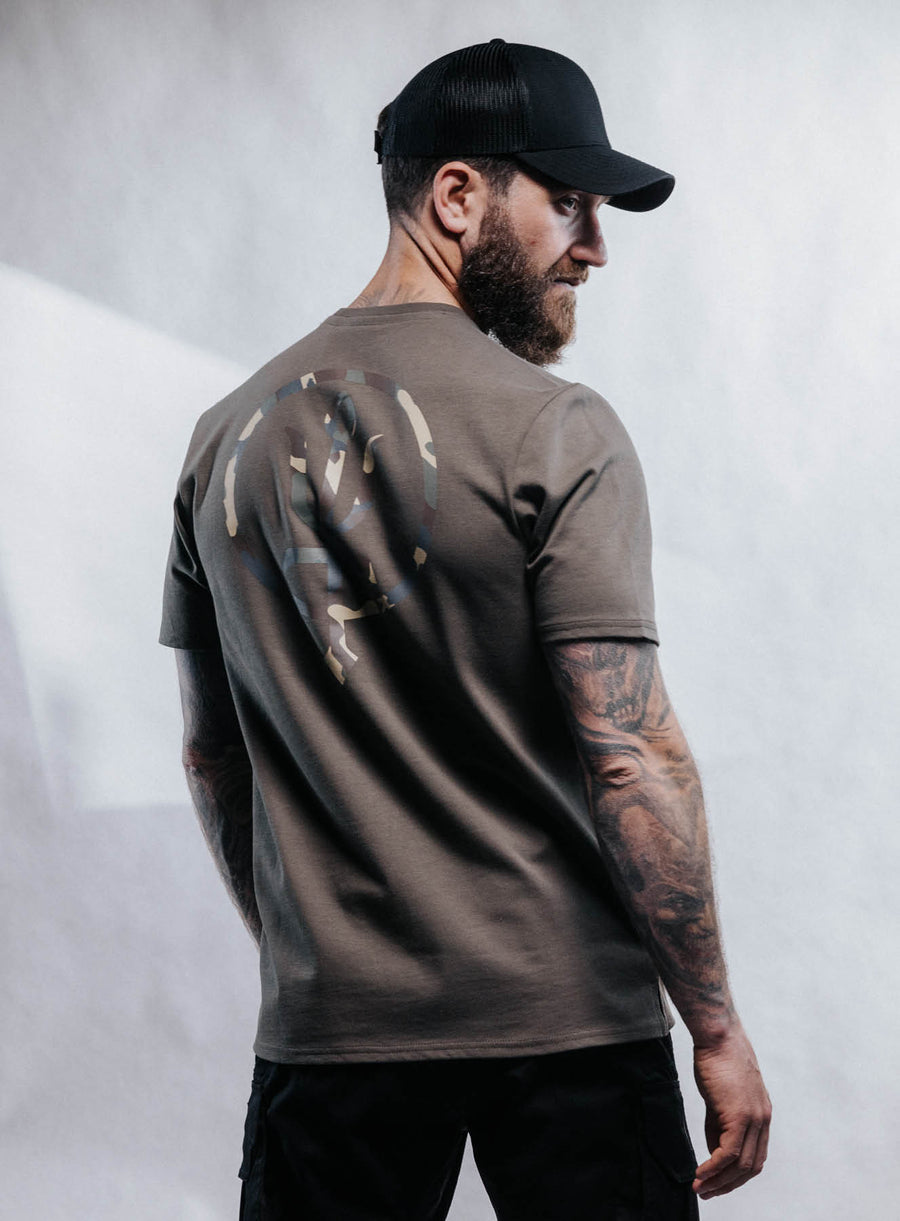Inception Camo Graphic T-Shirt | Green Premium Insignia Tee | ThruDark