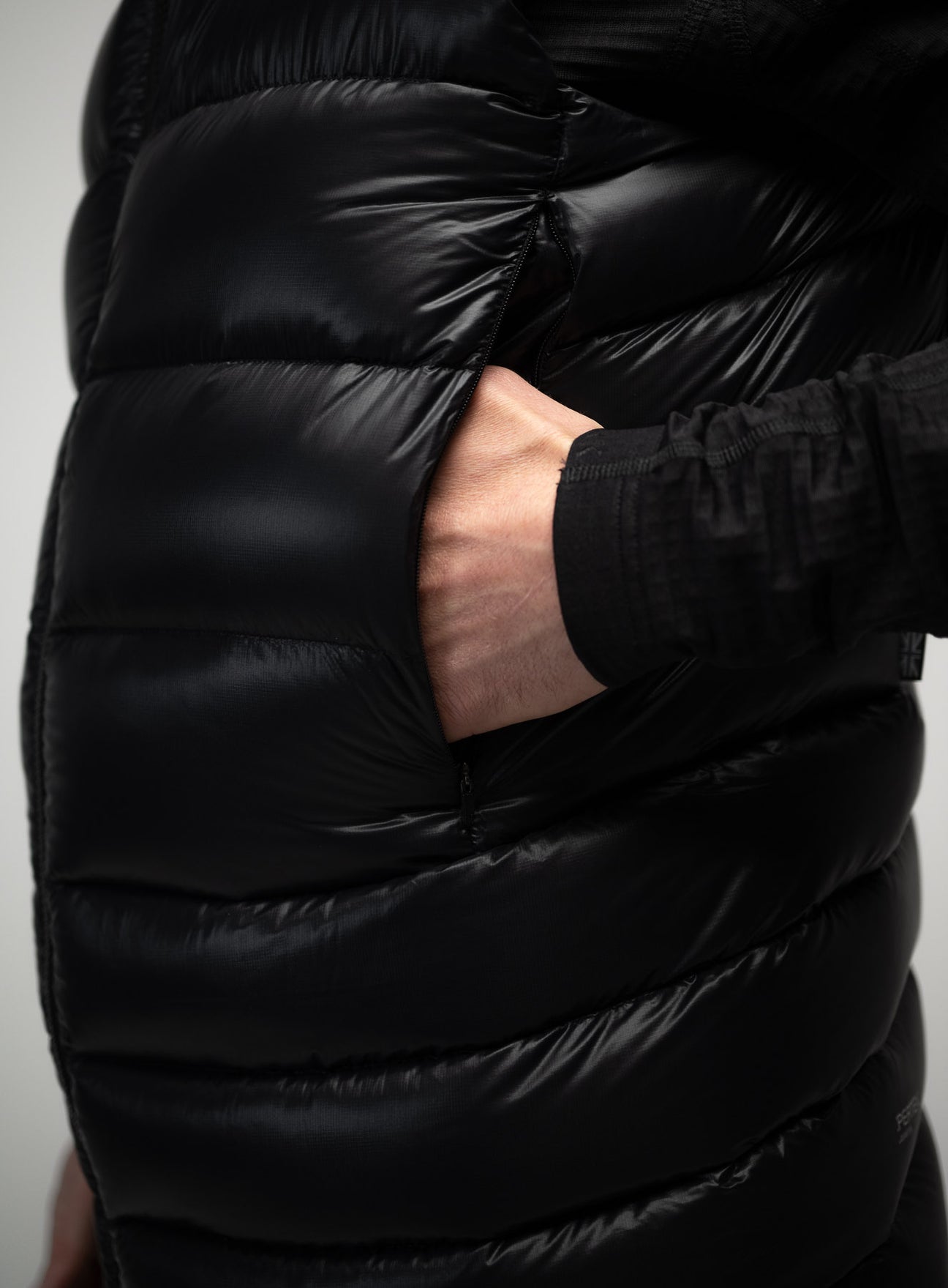 Bastion Gilet | Black Goose Down Insulated Gilet | ThruDark