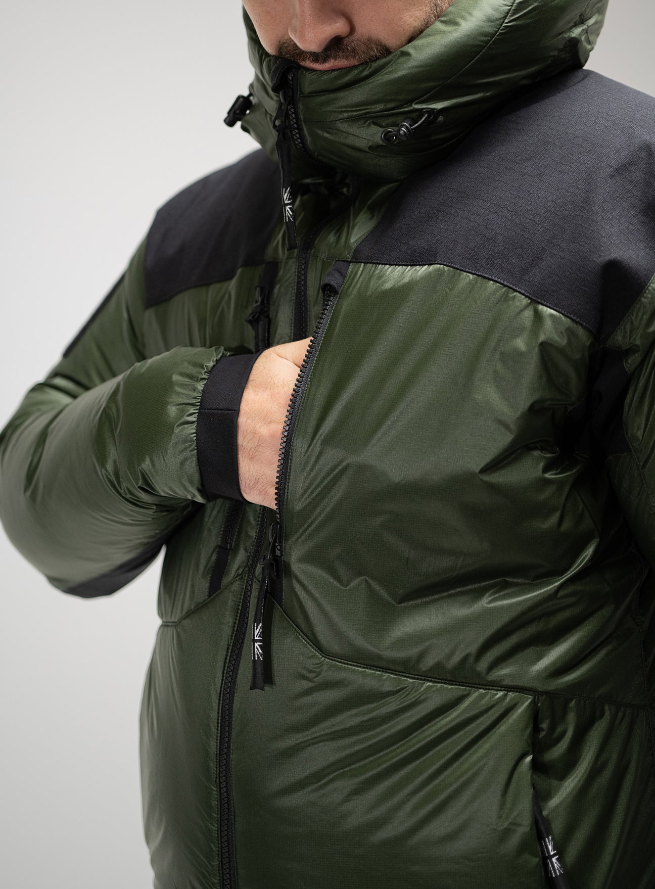 Breach Jacket | Forest Green Down Insulated Jacket | ThruDark