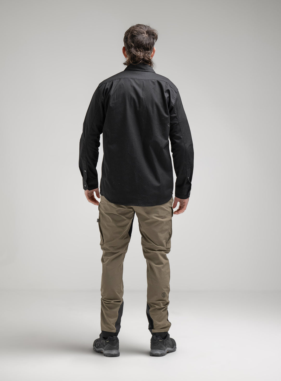 Covert Shirt | 100% Organic Cotton Black Lightweight Shirt | ThruDark