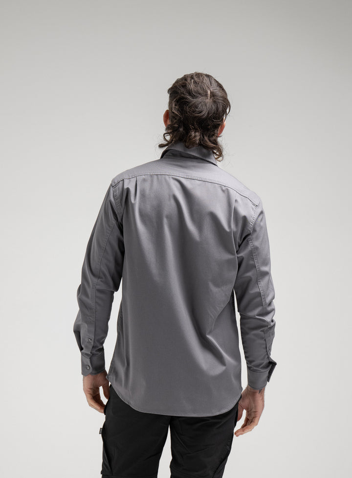 Covert Shirt | 100% Organic Cotton Grey Lightweight Shirt | ThruDark