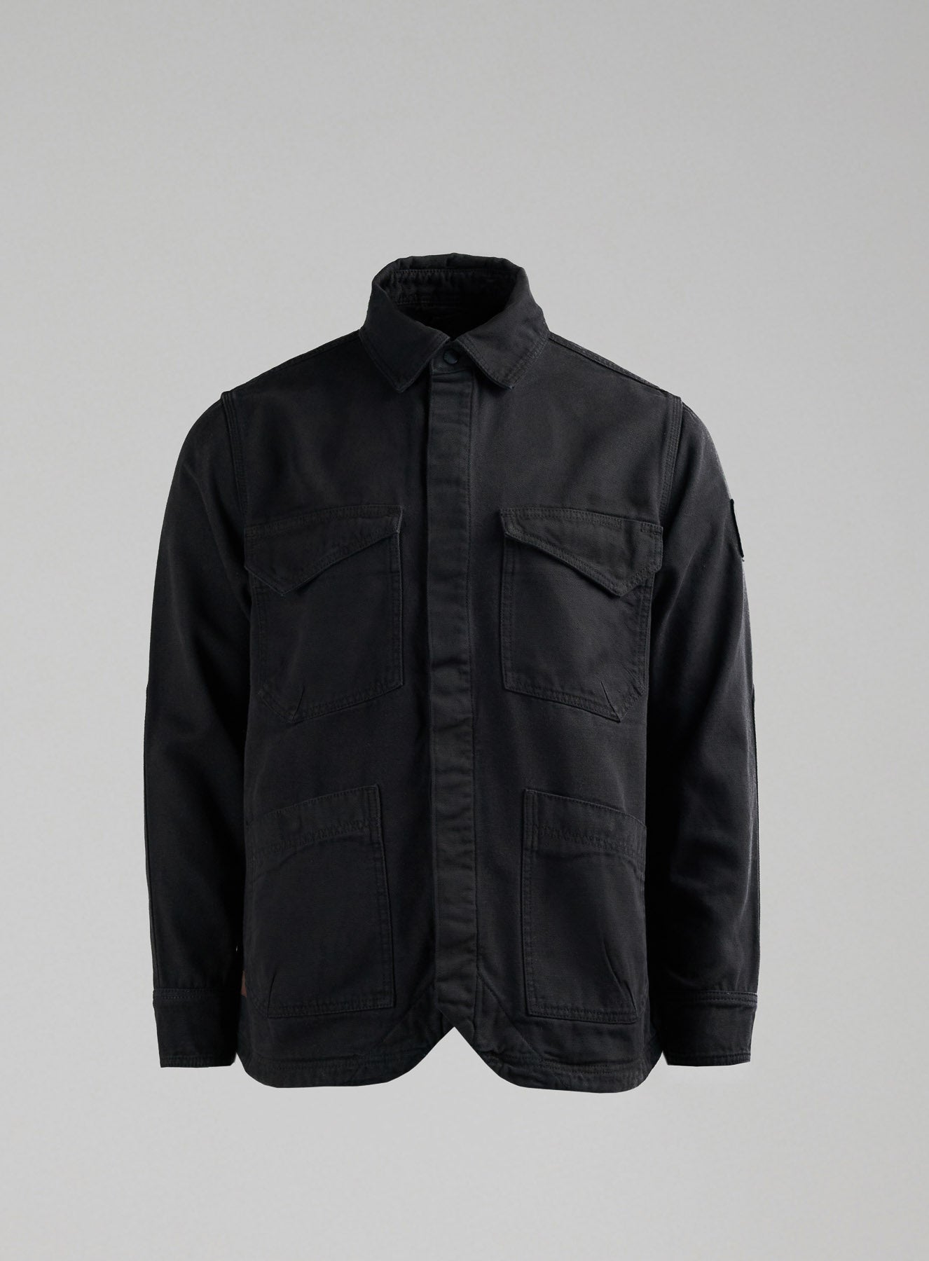 Dissident Men's Oversized 100% Cotton Canvas Jacket | Black | ThruDark
