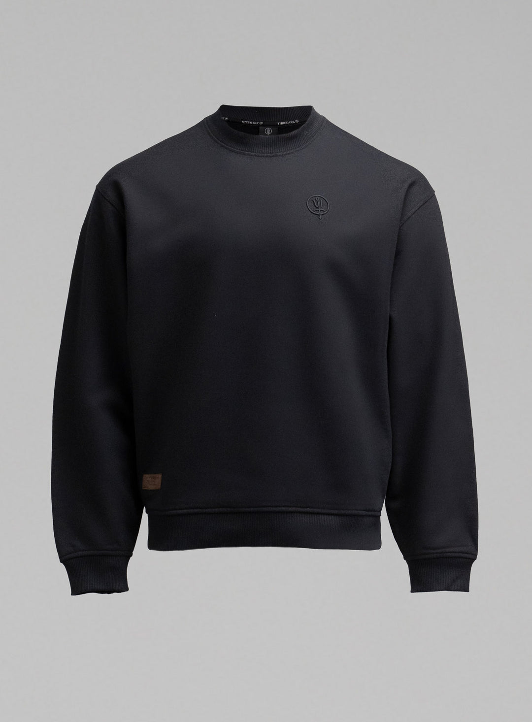 Dissident Men's Heavyweight Cotton Oversized Jumper | Black | ThruDark