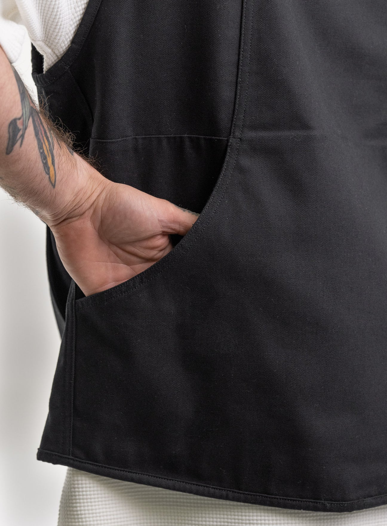 Dissident Men's Black Utility Workwear Vest Gilet | ThruDark