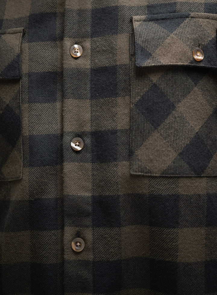 Flannel Shirt | Brown Check Shirt | ThruDark Premium Outerwear