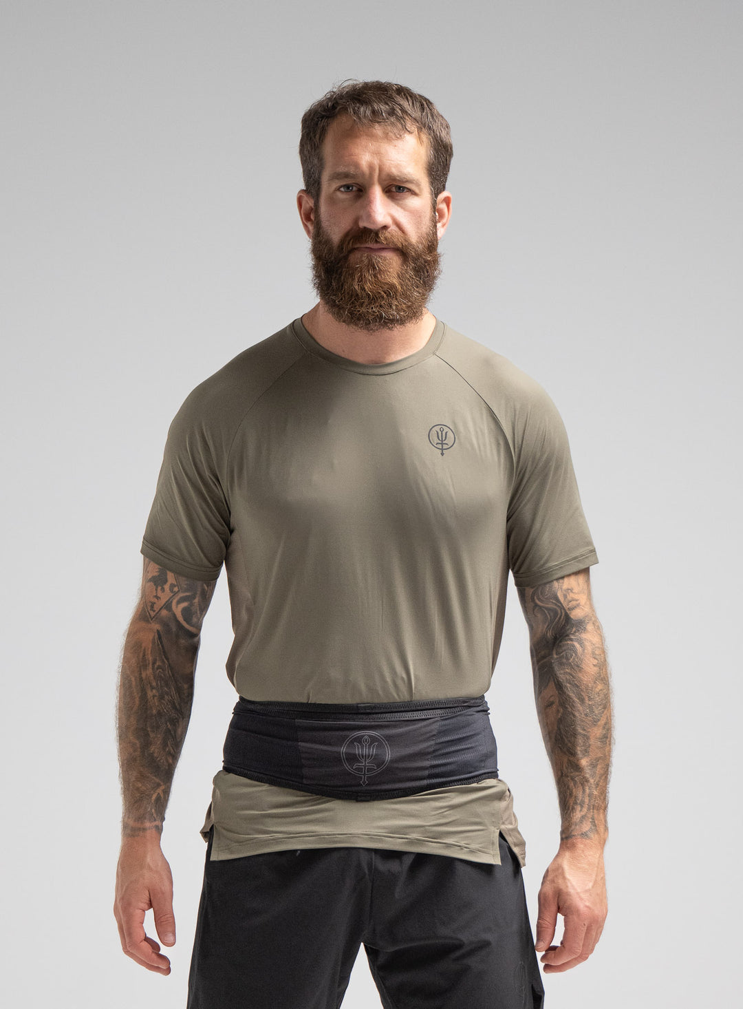 Force Unisex Black Breathable Stretch Fabric Running Belt | ThruDark