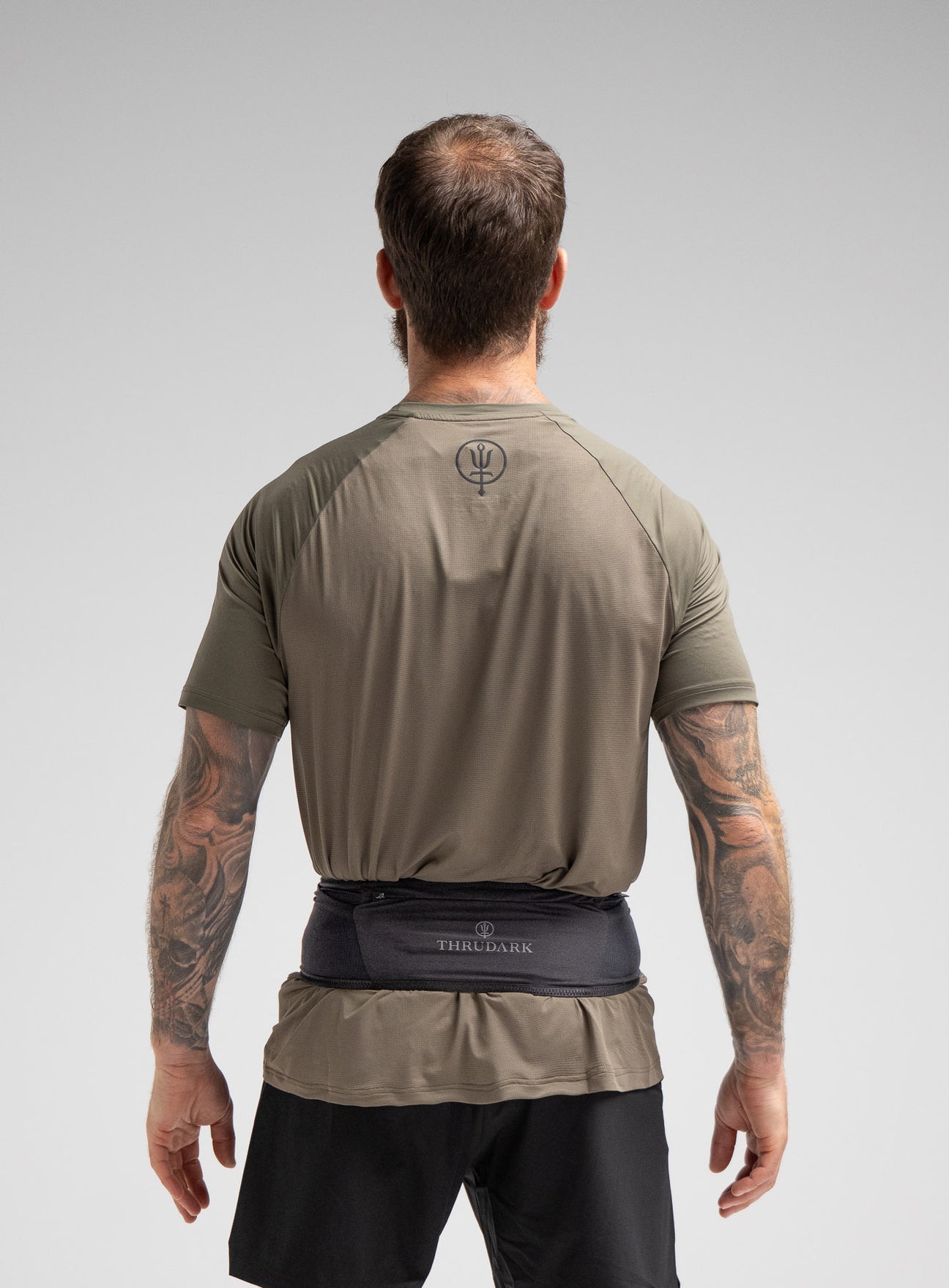 Force Unisex Black Breathable Stretch Fabric Running Belt | ThruDark
