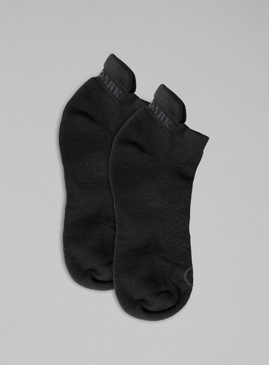 Force Lightweight Running Low Cut Black Ankle Socks | ThruDark